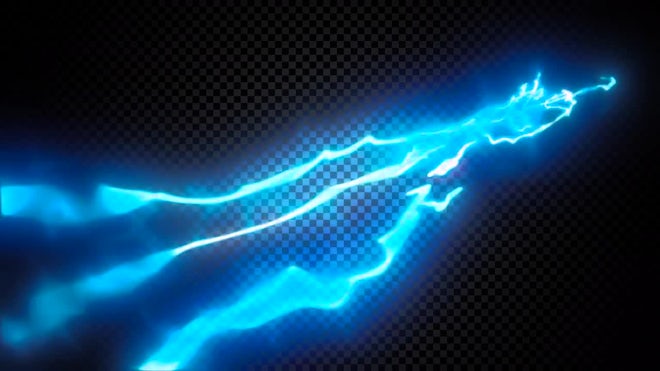Blue Lightning Transferable Graphics