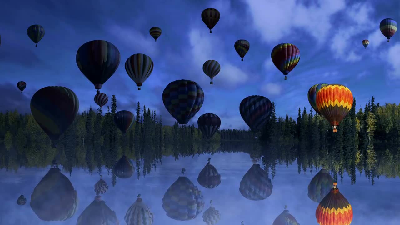 Evening Balloon Flight - Stock Motion Graphics | Motion Array