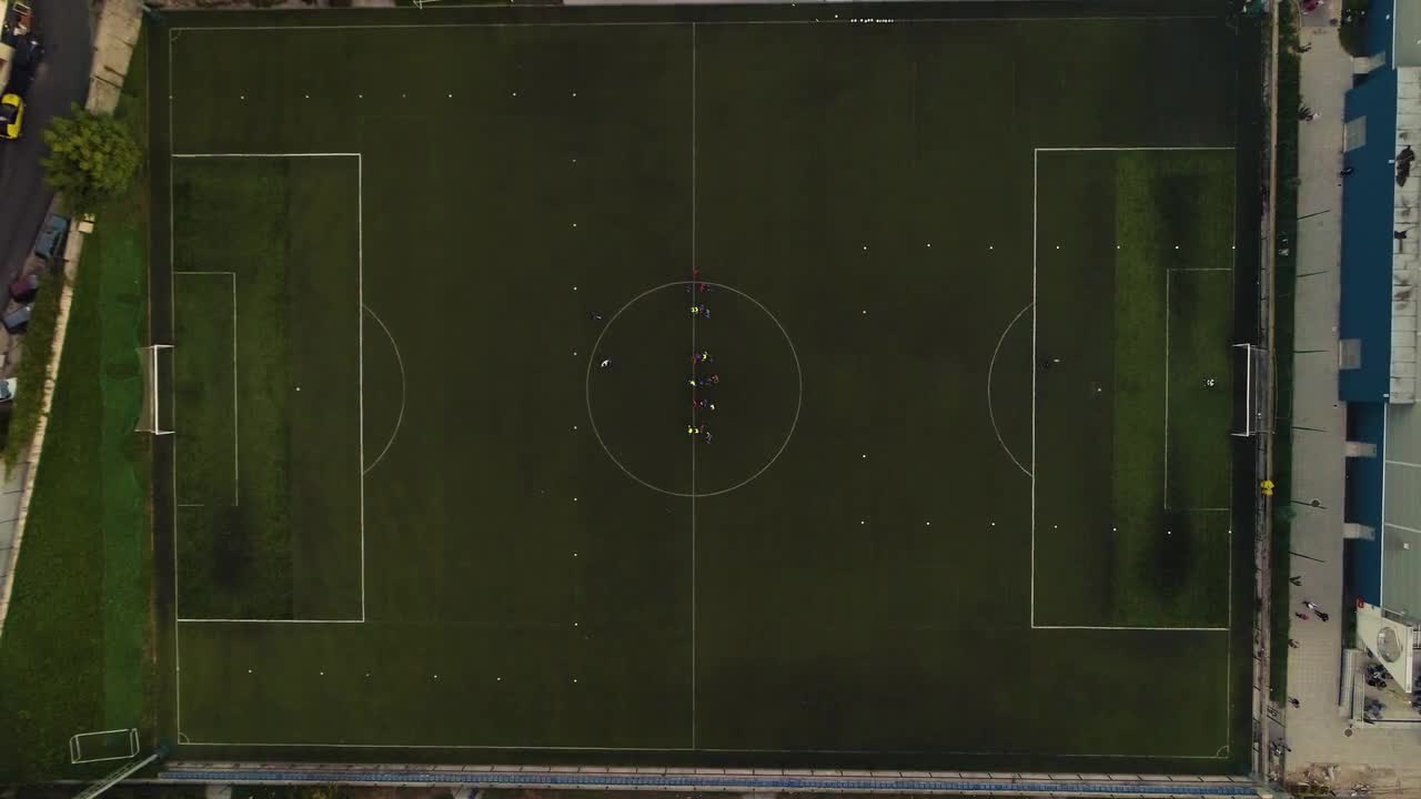 Soccer Game Top View 4K - Stock Video | Motion Array