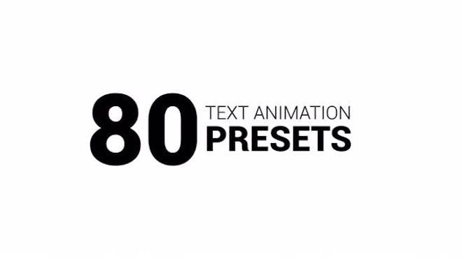 80 Text Animation Presets - After Effects Presets | Motion Array