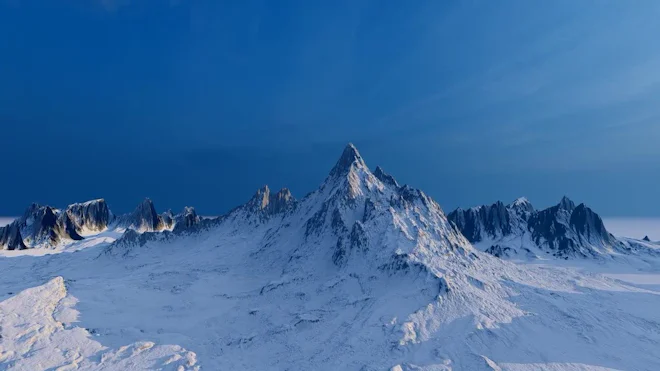 Real Snow Mountains Background