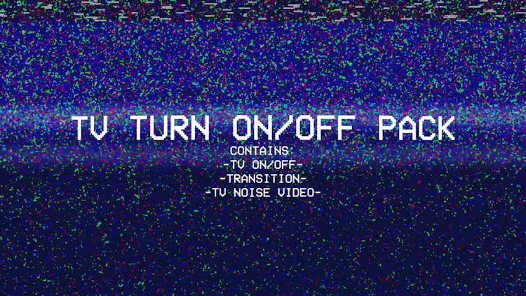 Old TV Turning On/Off Pack - Stock Motion Graphics | Motion Array
