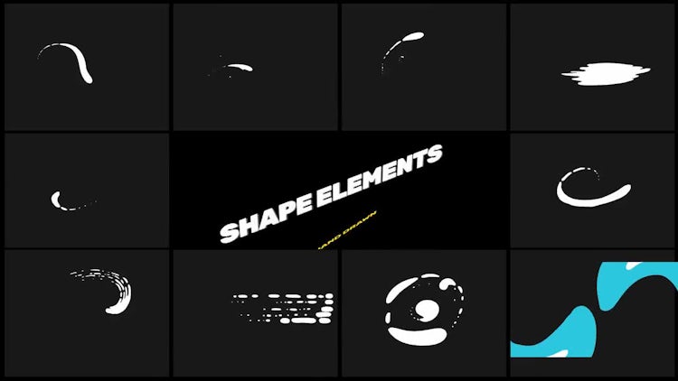 2D Swirl Shape Elements Pack - Stock Motion Graphics | Motion Array