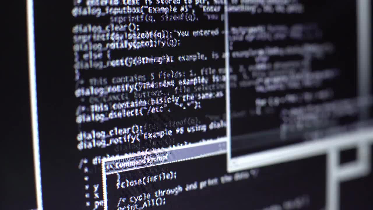 Computer Screen Of A Hacker - Stock Video | Motion Array