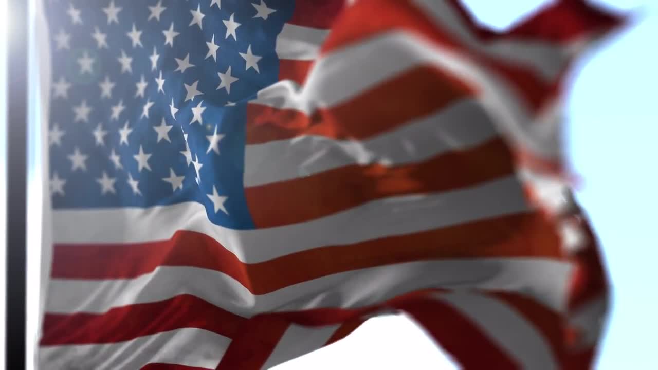 Realistic American Flag