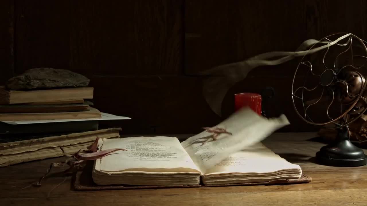 Inside An Old Study Room - Stock Video | Motion Array