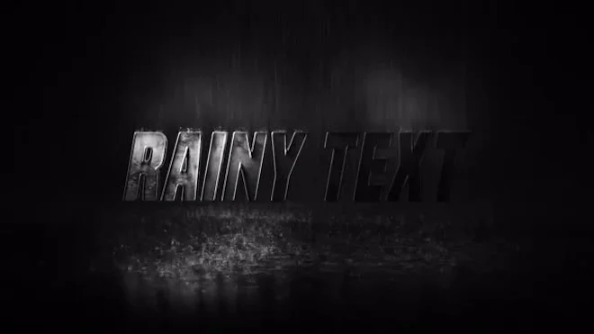 Rainy Titles - Motion Graphics Templates | Motion Array
