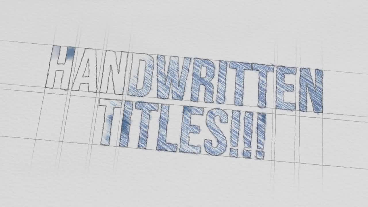 Handwritten Titles - Motion Graphics Templates | Motion Array