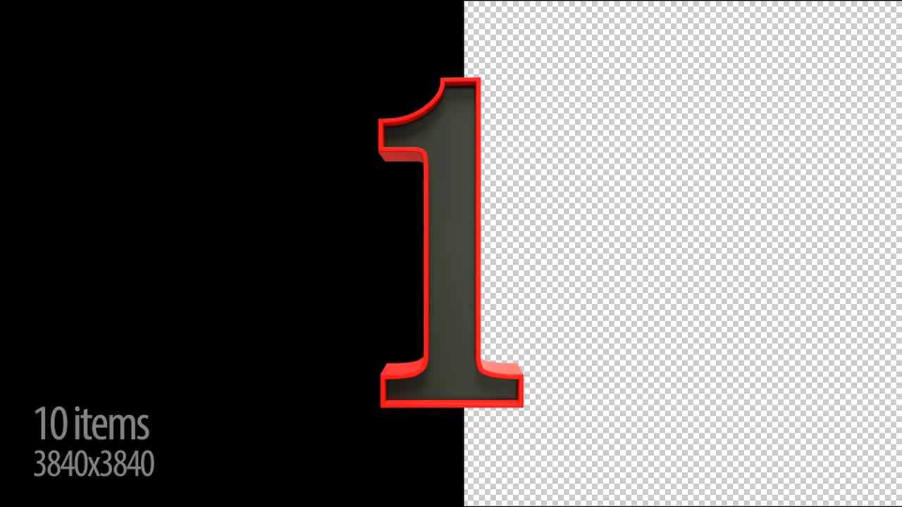 3D Numbers Pack - Stock Motion Graphics | Motion Array