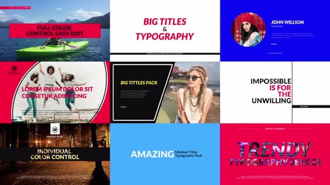 Big Titles & Typography - After Effects Templates | Motion Array