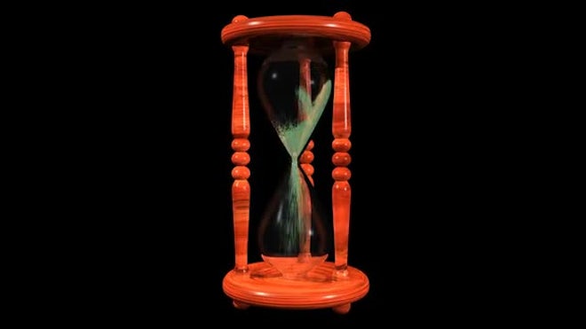 Spinning Hourglass - Stock Motion Graphics | Motion Array