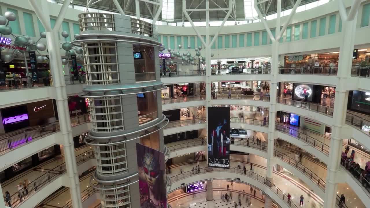 Malaysian Mall With Customers - Stock Video | Motion Array