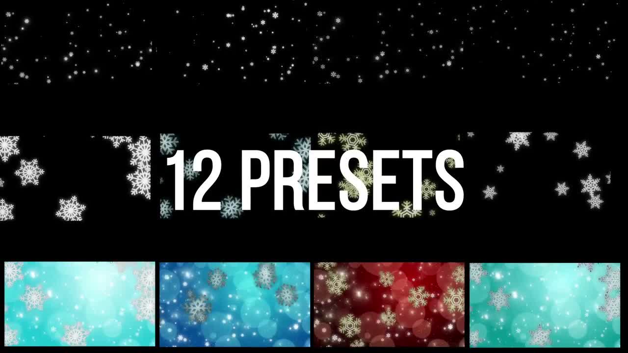 Snowflakes Falling Pack Stock Motion Graphics Motion Array