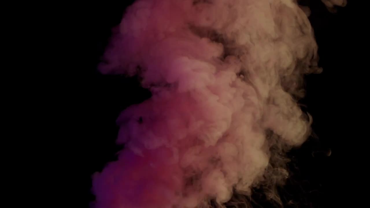 Cloud Of Red Smoke Rising - Stock Video | Motion Array