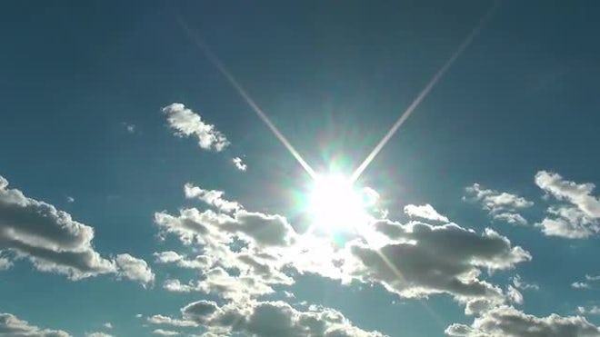 Clouds Moving in Blue Sky - Stock Video | Motion Array