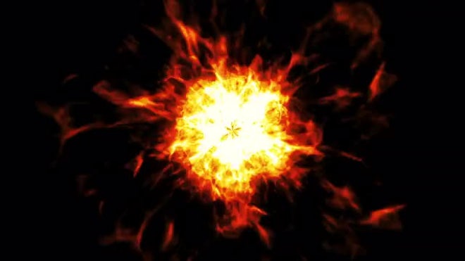 Exploding Fireball Animation With Audio - Stock Motion Graphics ...