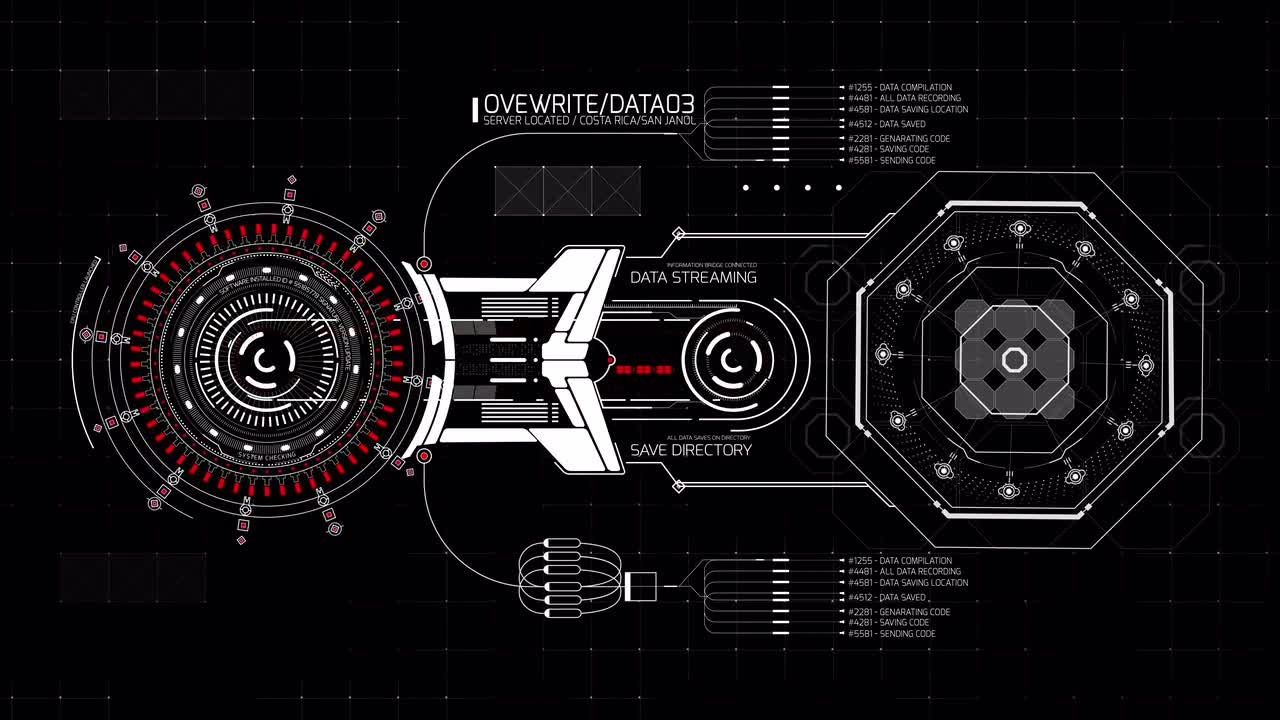 Rotary And Octagon HUD Interface - Stock Motion Graphics | Motion Array