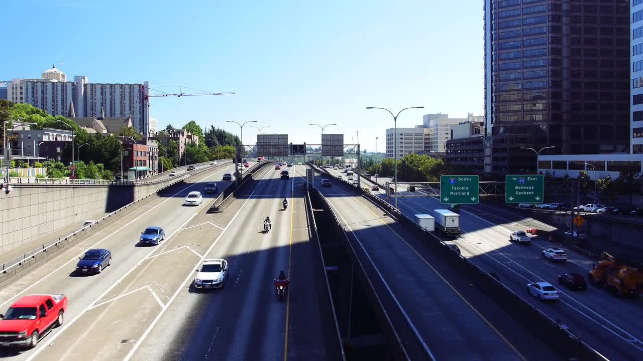Cars Driving on City Highway Time Lapse - Stock Video | Motion Array