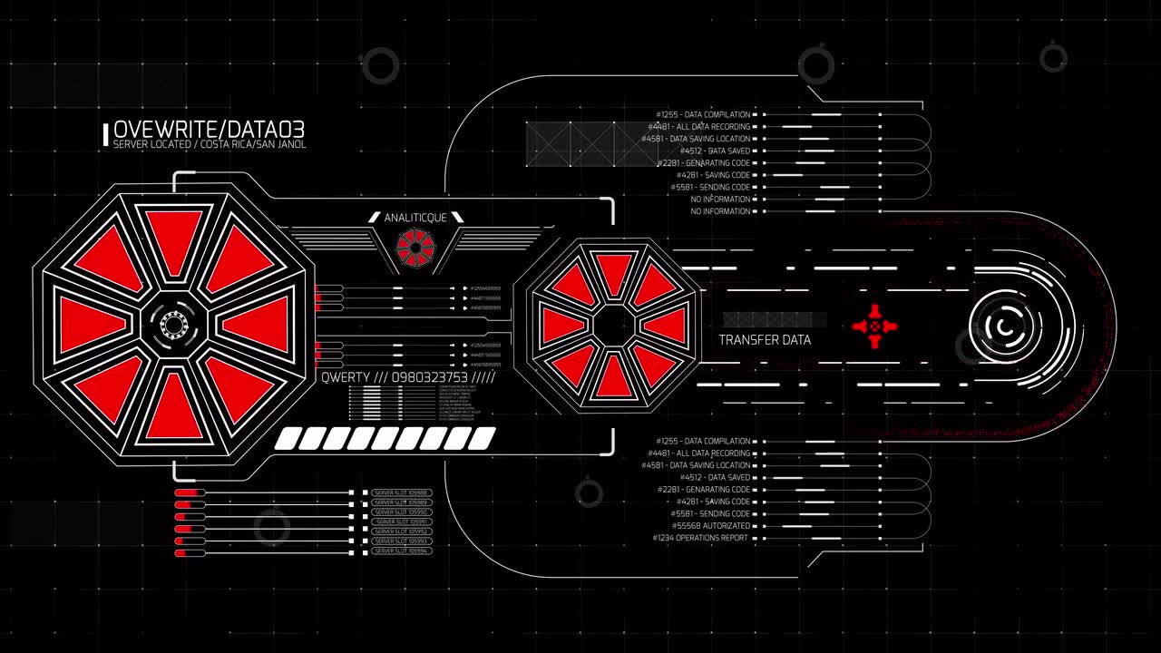 Data HUD Interface - Stock Motion Graphics | Motion Array