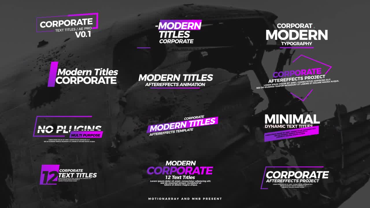 Corporate Titles - After Effects Templates | Motion Array