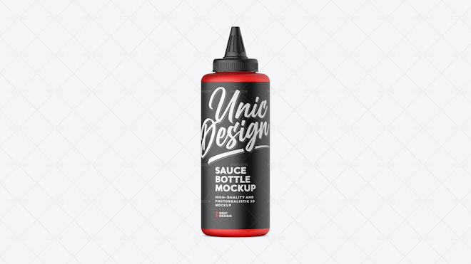 Sauce Bottle Mockup Graphics Motion Array