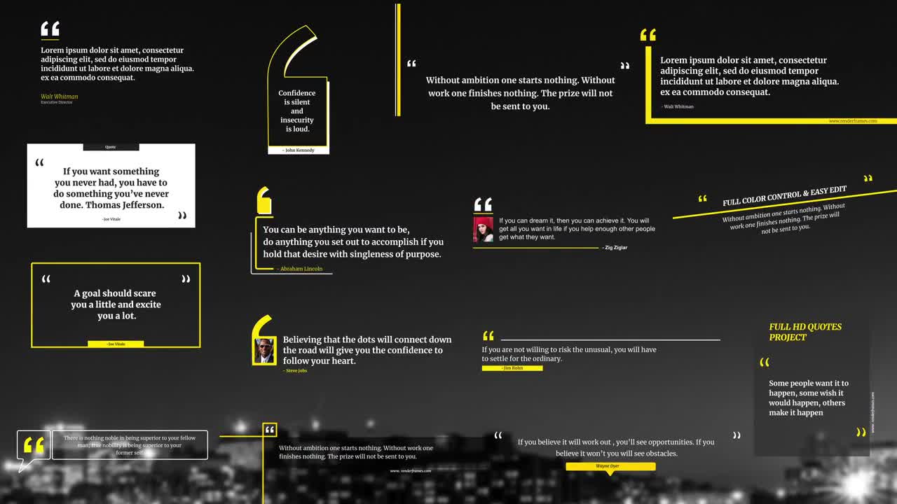 Quote Titles V2.0 - After Effects Templates | Motion Array