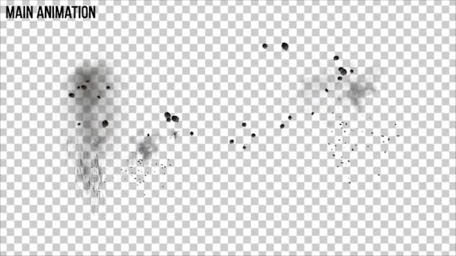 Bullets Hitting Wall Transparent Overlay - Stock Motion Graphics ...