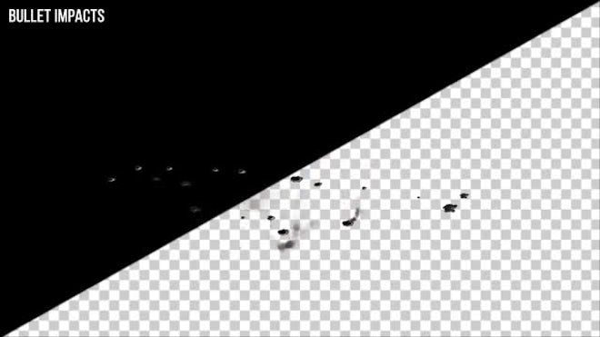 Bullet Shots Impact On Metal - Stock Motion Graphics | Motion Array