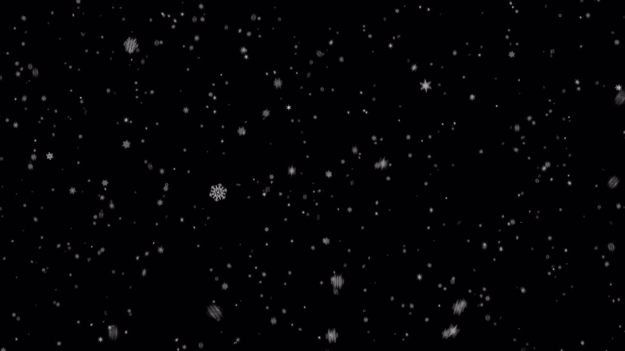 Gentle Snowflakes Falling 4K Loop - Stock Motion Graphics | Motion Array