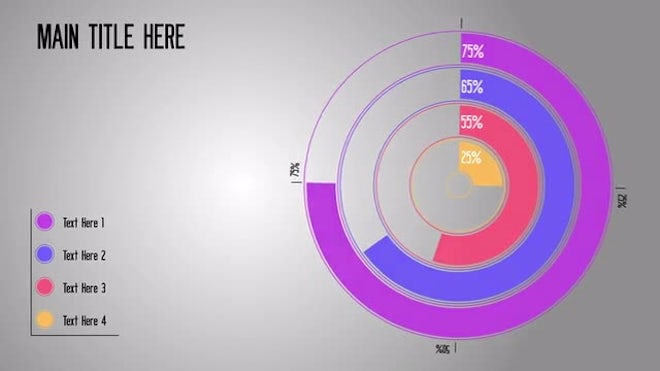 Infographic Color Wheel And Bars - Motion Graphics Templates | Motion Array