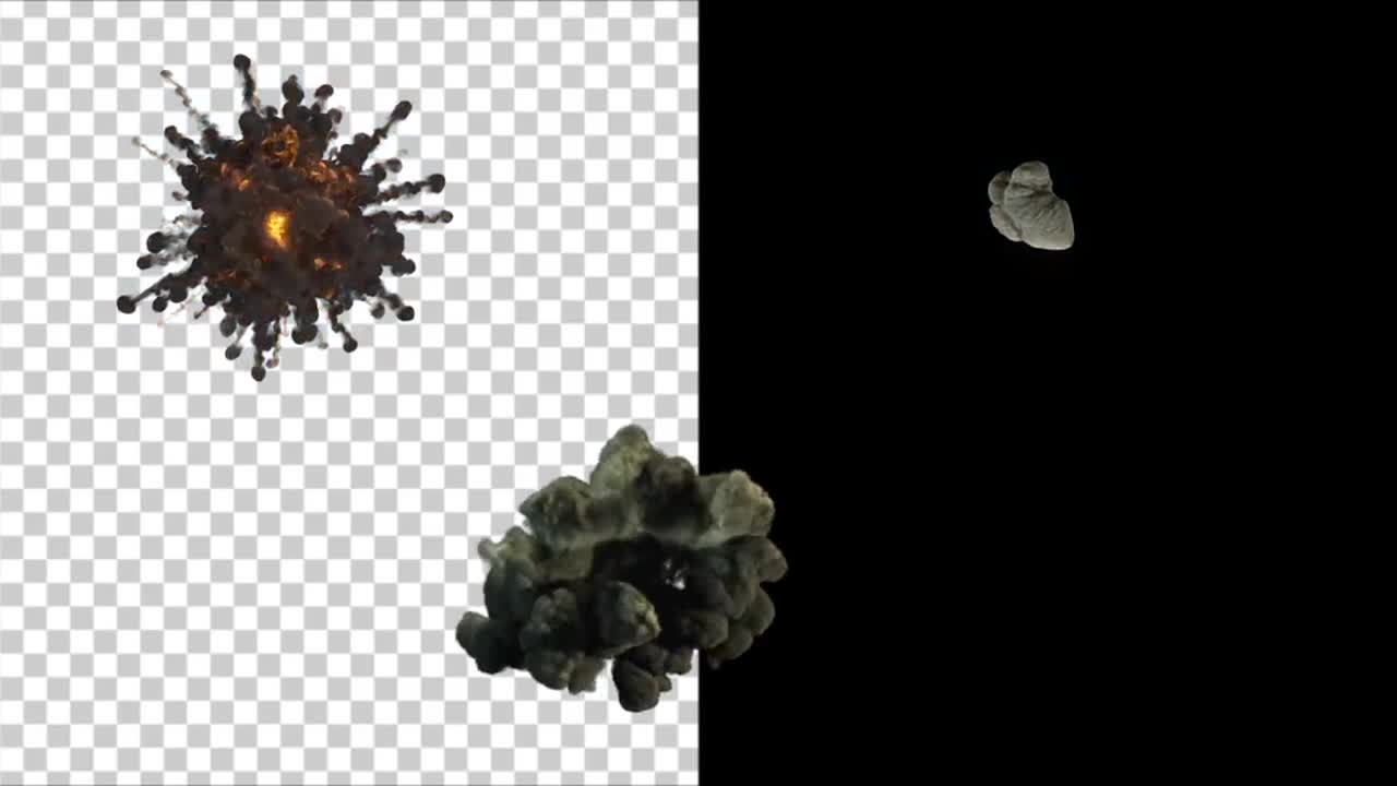 Top View Explosions - Stock Motion Graphics | Motion Array