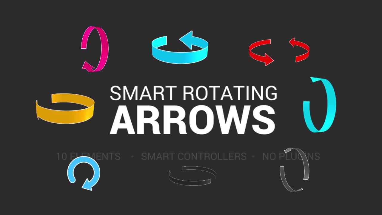 Smart Rotating Arrows Toolkit - After Effects Templates | Motion Array