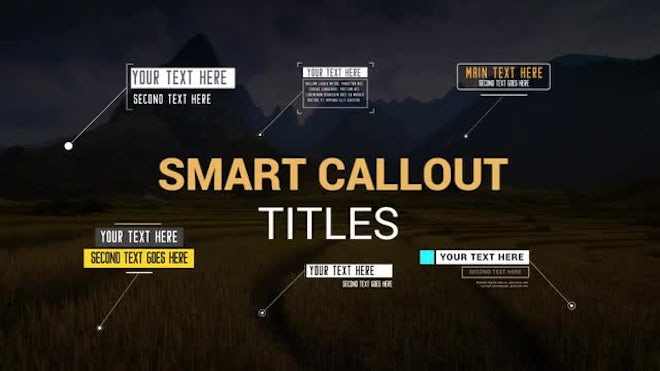 6 Smart Callout Titles - Motion Graphics Templates | Motion Array