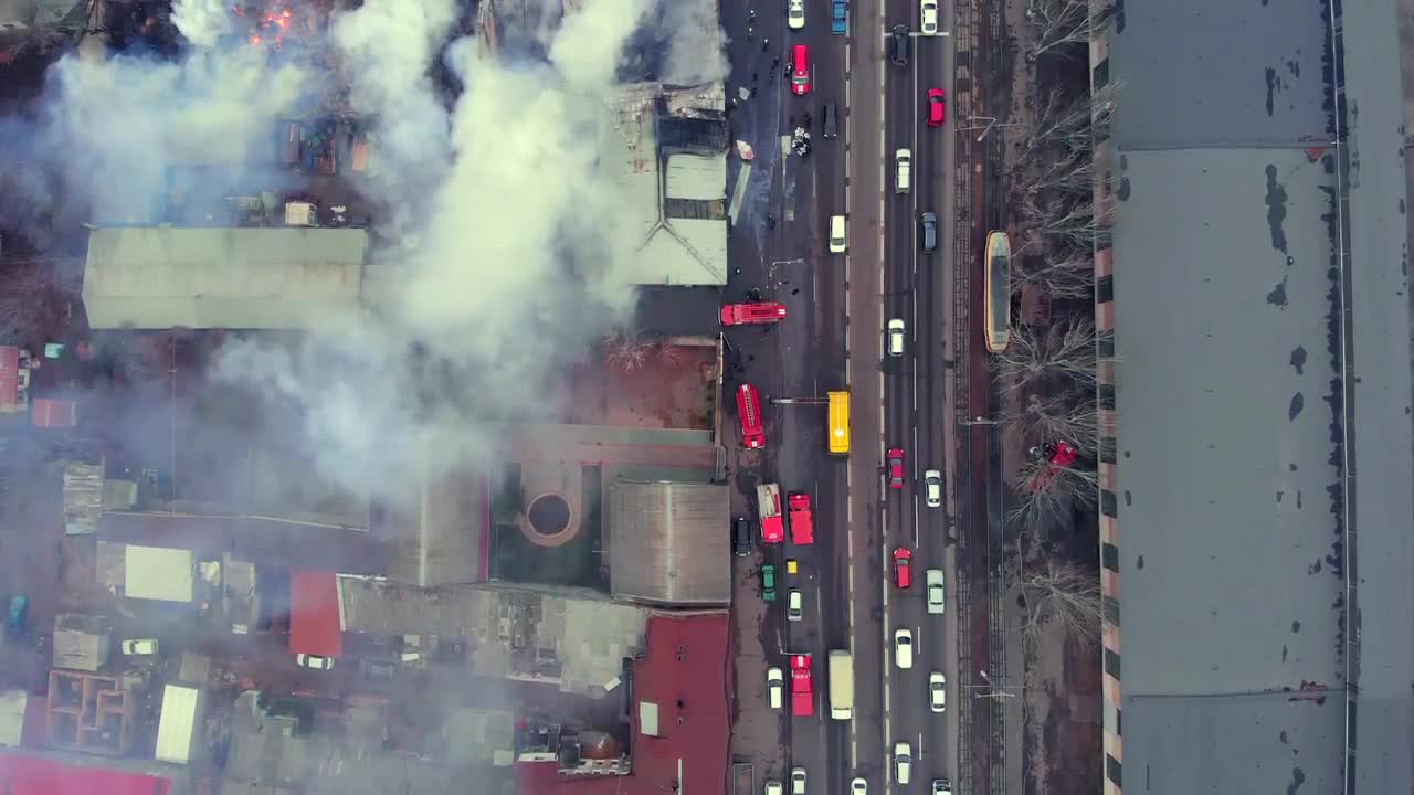 Burning Building - Stock Video | Motion Array