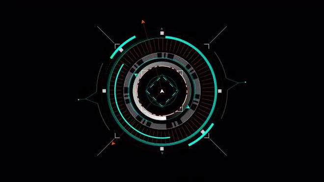 Round HUD Location Display - Stock Motion Graphics | Motion Array