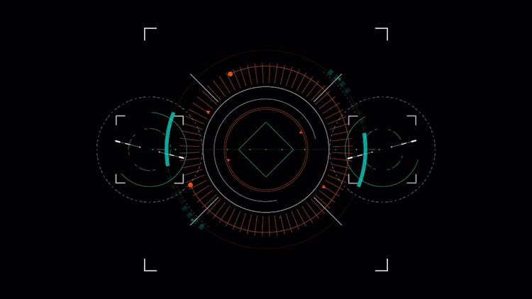 Round HUD Lock-In Target Element - Stock Motion Graphics | Motion Array