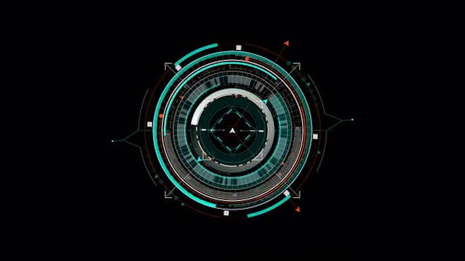 Round HUD Scanner Indicator - Stock Motion Graphics | Motion Array