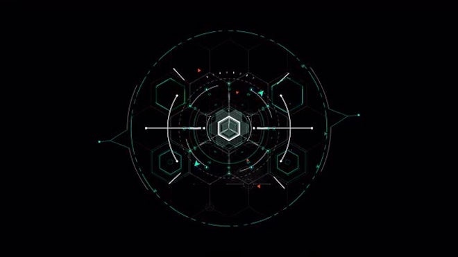 Digital HUD Element - Geometric Theme - Stock Motion Graphics | Motion ...