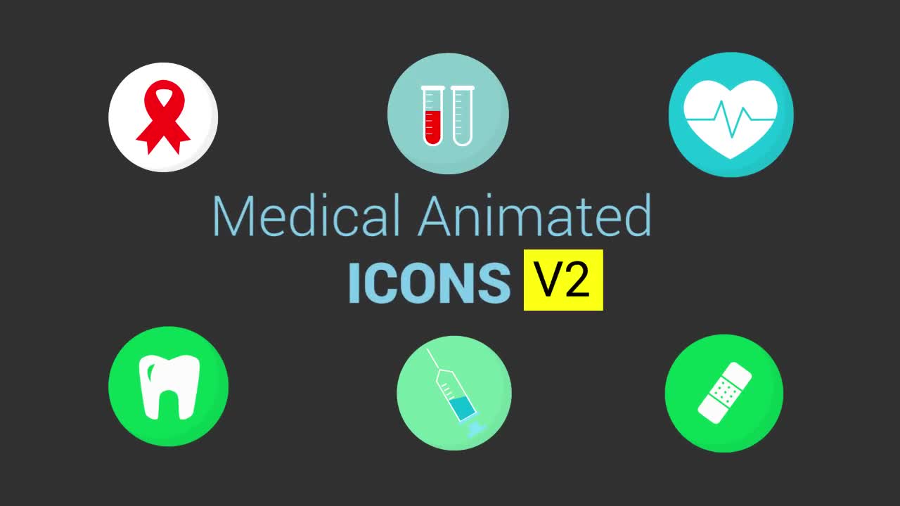Medical Animated Icons V2 - Motion Graphics Templates | Motion Array
