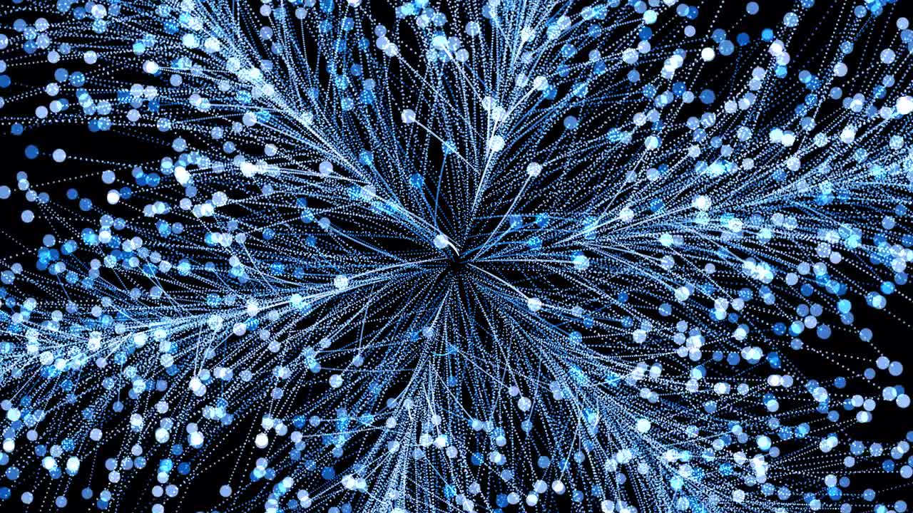 Particles Forming Into Snowflake, Breaks - Stock Motion Graphics ...