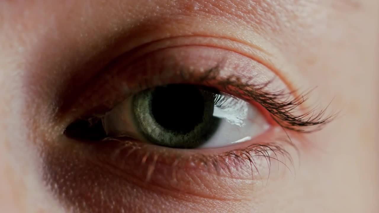 Woman's Eyeball In Macro - Stock Video | Motion Array