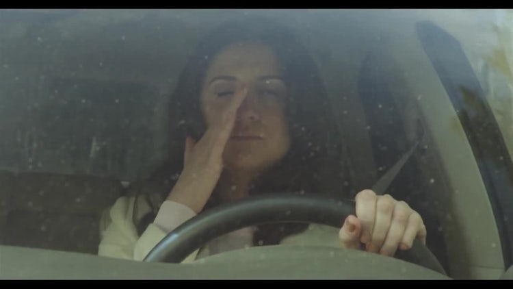 Crying While Driving - Stock Video | Motion Array