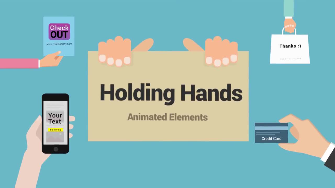 Animated Holding Hands Pack - Motion Graphics Templates | Motion Array