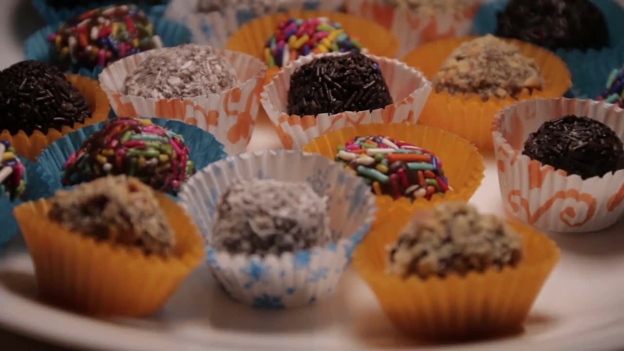 Brazilian Chocolate Sweets - Stock Video | Motion Array