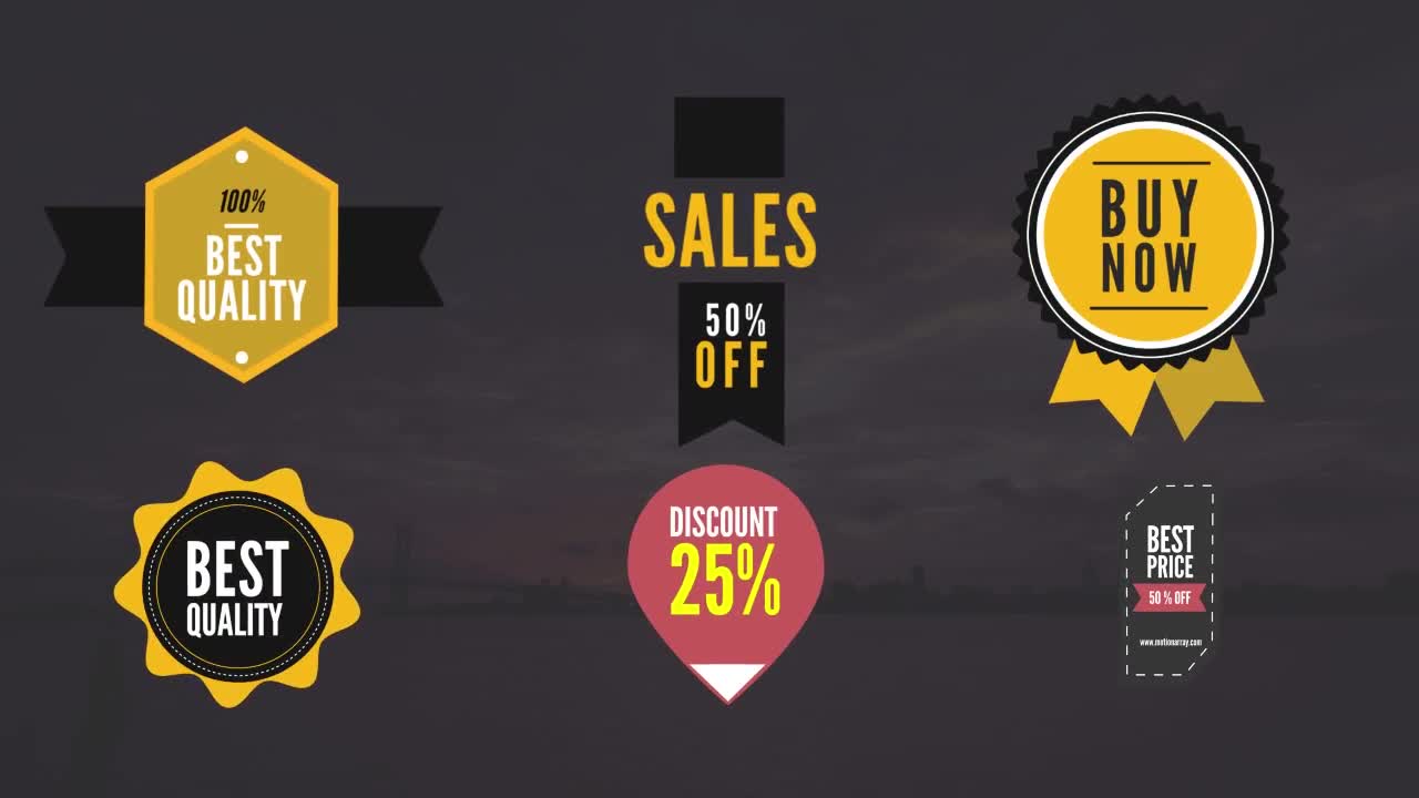 Sales Badges Pack V1 - Motion Graphics Templates | Motion Array