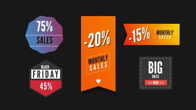 Sales Badges Pack V2 - Motion Graphics Templates | Motion Array