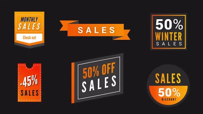 Sales Badges Pack V3 - Motion Graphics Templates | Motion Array