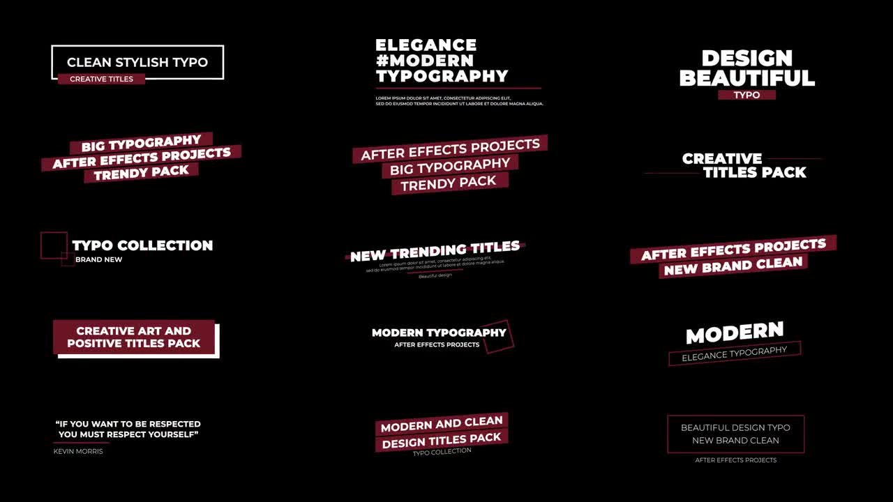 Modern Titles - After Effects Templates | Motion Array