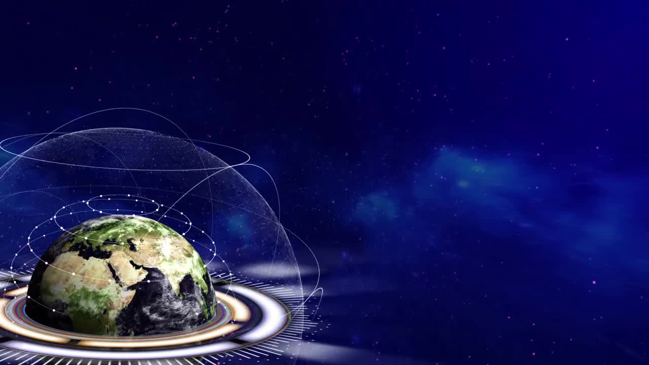Earth On Spinning Discs, Loop - Stock Motion Graphics | Motion Array