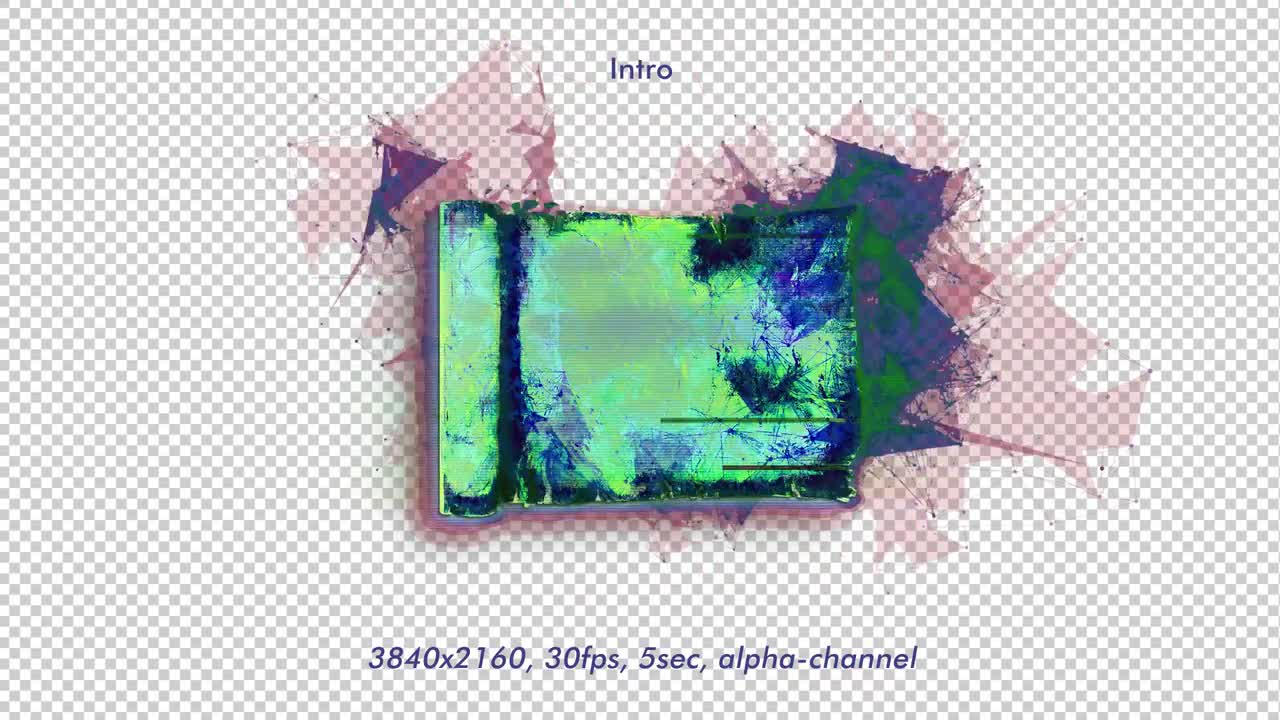 Digital Glitch Parchment Scroll - Stock Motion Graphics | Motion Array